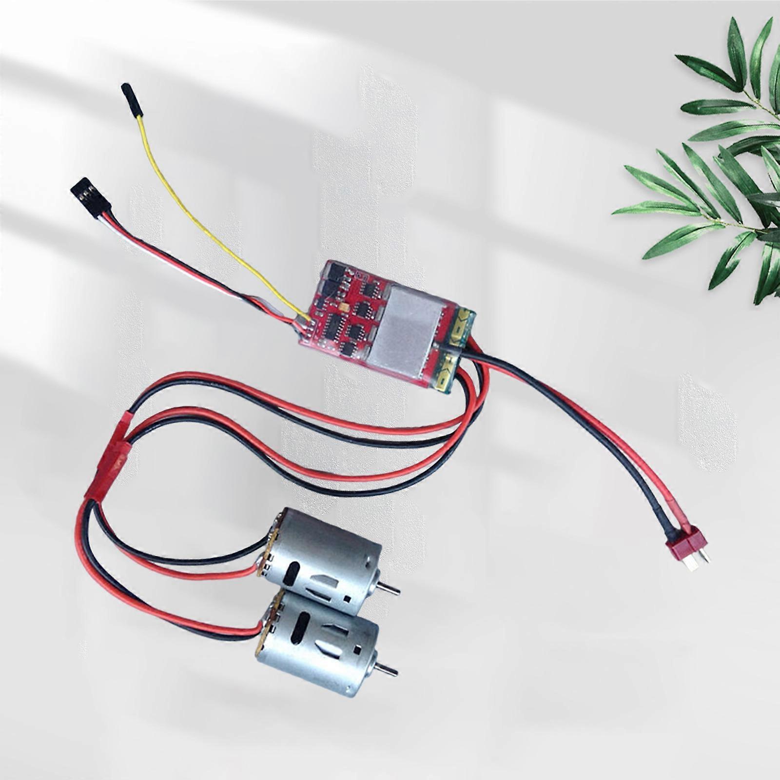 New Two-Way 20A x 2Pcs Brushed ESC Motor Mixed Controller for RC Car ...