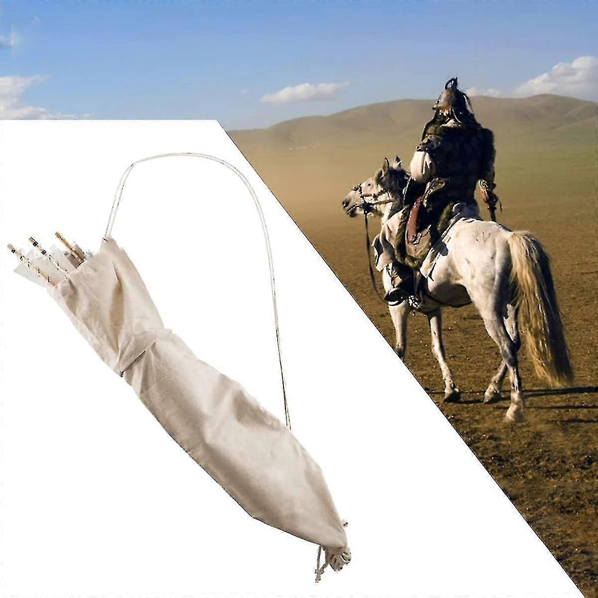 Medieval Retro Canvas Quiver With Laces, Strap-style Hand-woven Quiver ...