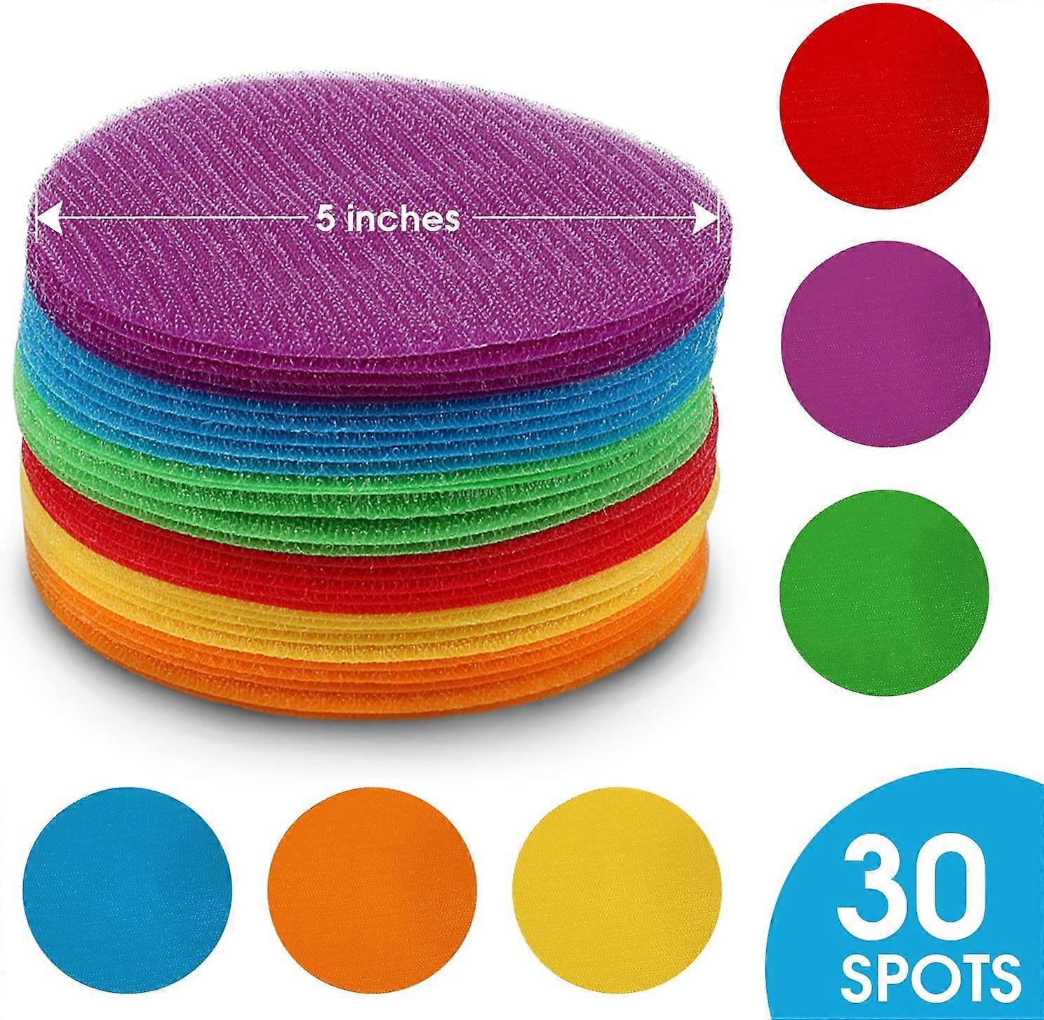 PIAO 5 Inch Classroom Carpet Sit Spots | 30 Pieces Sit Spots for ...