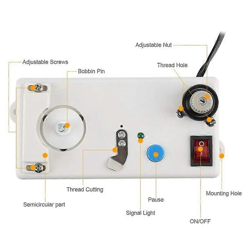 Portable Automatic Smart Sewing Electronic Thread Winder Bobbin Thread Winding Machine US PLUG ...