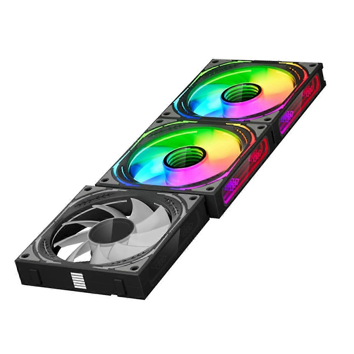 V2 ARGB Case Fan PWM Cooler for PC Case Fans 4-Pin 1850RPM Computer ...