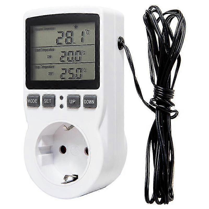 Multi Function Thermostat Temperature Controller Socket Outlet With Timer Switch 16a Heating