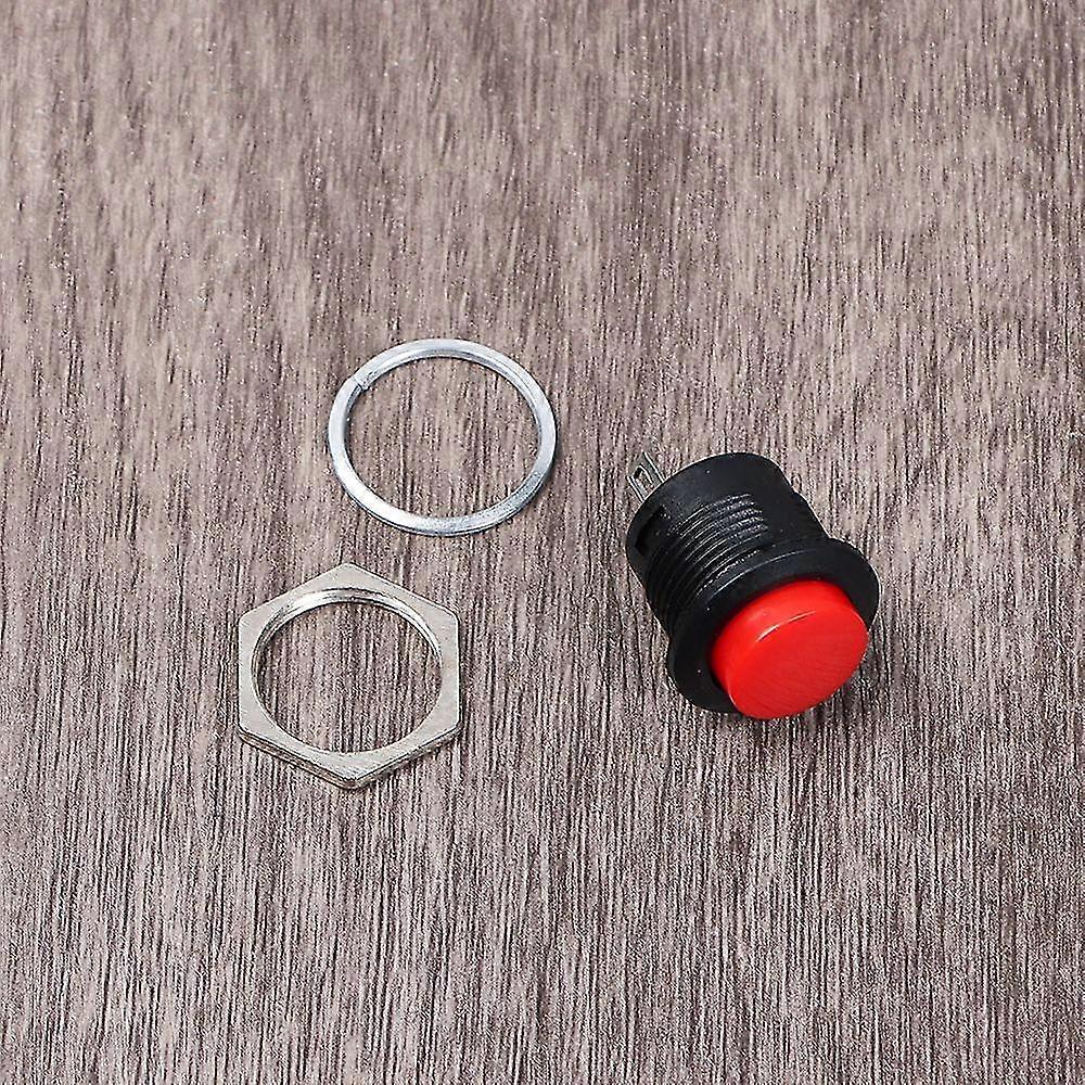 10 Durable Push Button Round 5 Colour Momentary Switch 250v/3a R13-507 ...