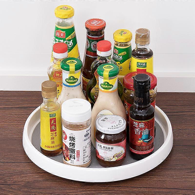 Spice rack turntable kitchen round rotating spice rack plastic kitchen ...