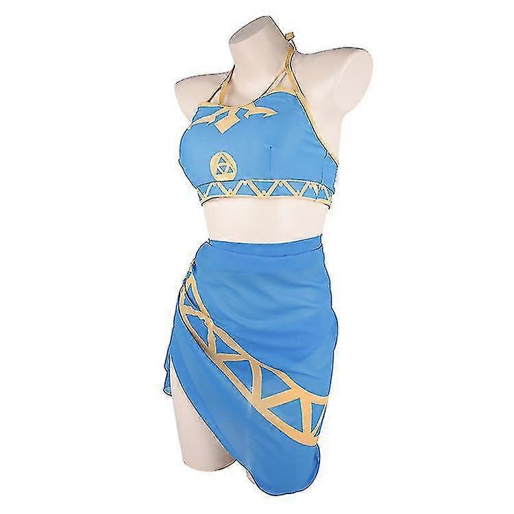 Breath Of The Wild Cosplay Princess Summer Swimsuit Zelda Sexy Three ...