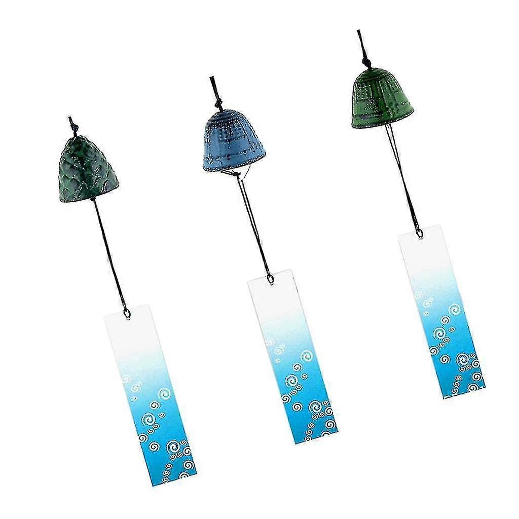 3 Pieces Japanese Furin Wind Chime Nambu Cast Iron Iwachu Bells Set | Fruugo UK