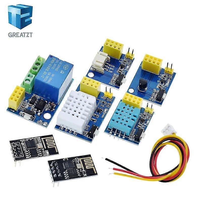 ESP8266 5V WiFi-relämodul DS18B20 DHT11 RGB LED-kontroller Saker smarta ...