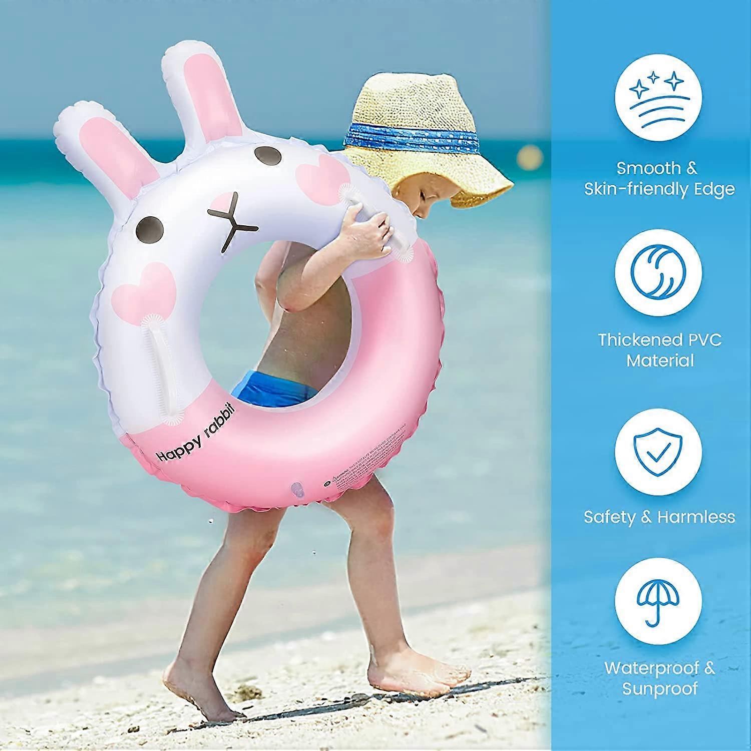 Swim Ring, Pool Tube with Handle, Inflatable Pool Ring, Swimming Tubes ...