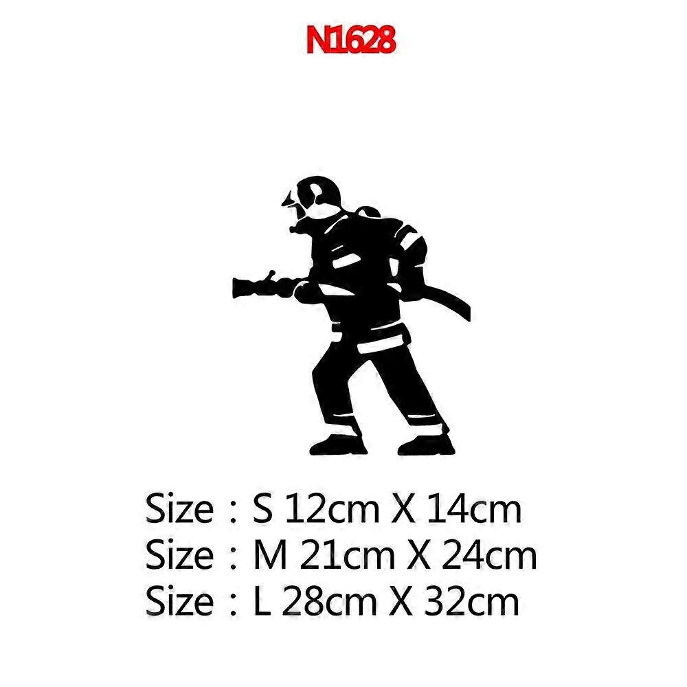 Cool Fire man Logo Car Sticker For Auto Decal Window Removable Fireman ...