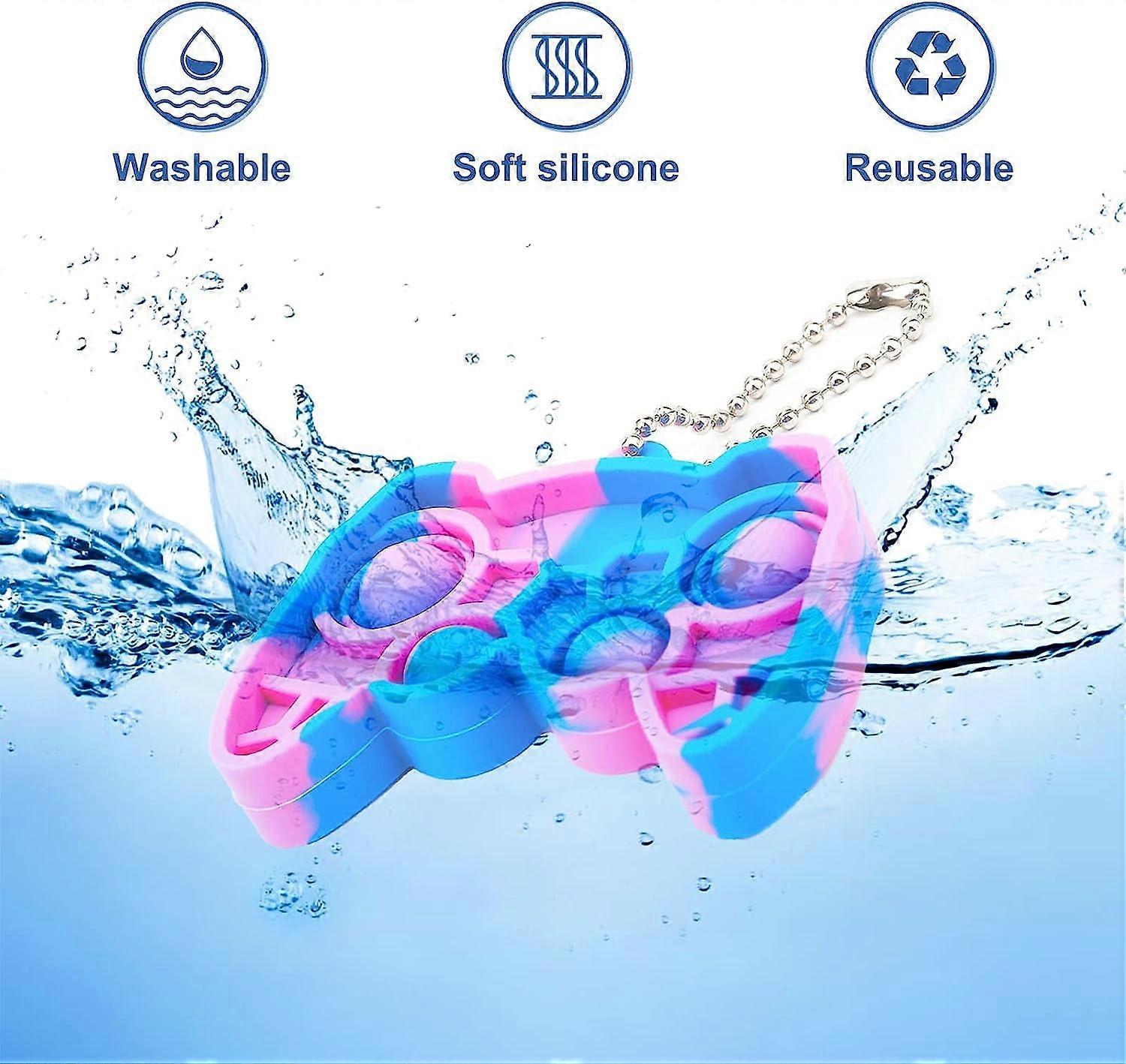 10 Pack Mini Pop Keychain Fidget It Controller Toys Pack for Boys,Pop ...