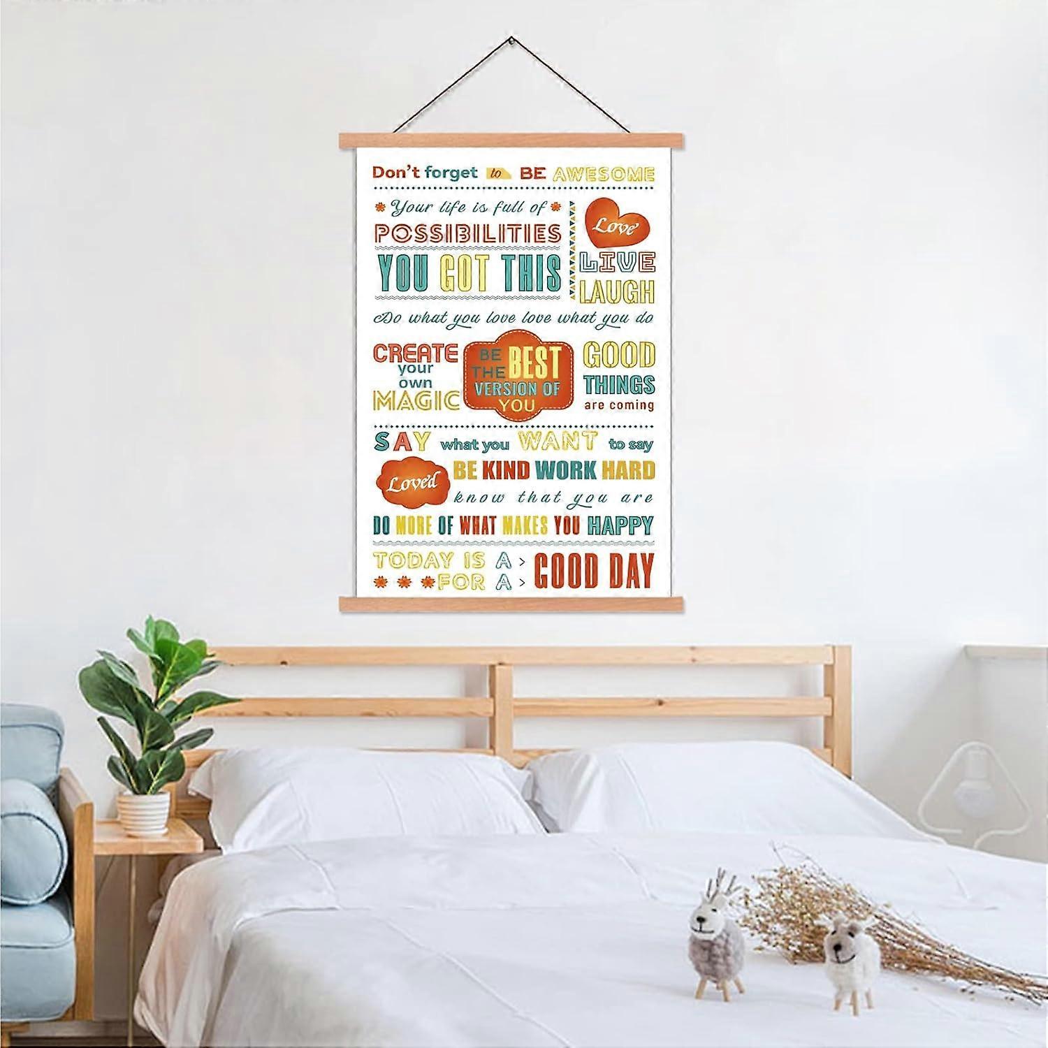 Poster Hanger Inspirational Quotes Wooden Poster Child Education ...