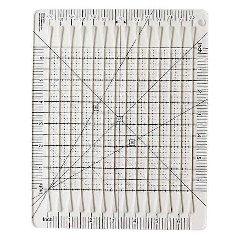 6-Inch Quilting Ruler Wonderful Sewing Tool Transparent Quilting Square ...