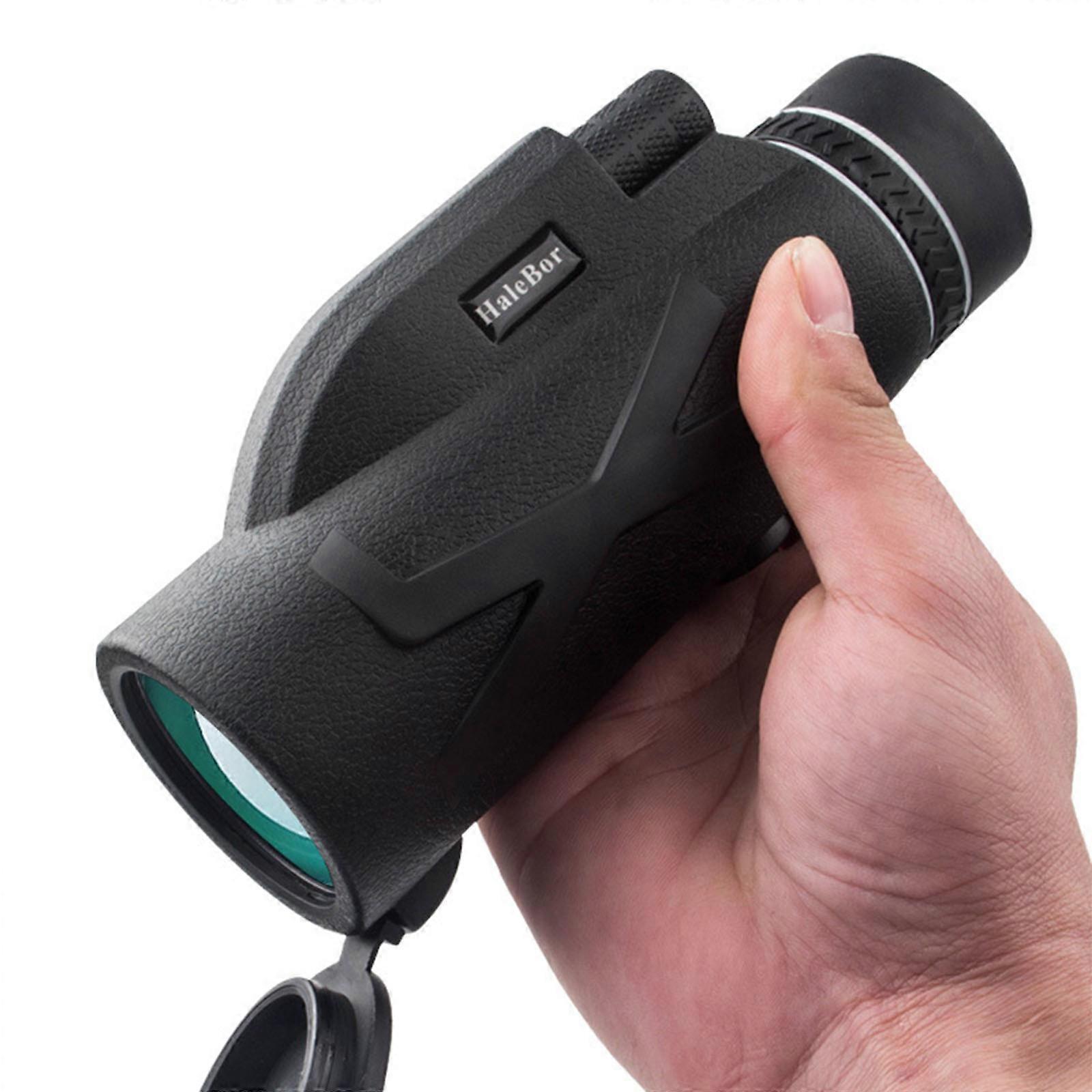 80x100 Outdoor Monocular Telescope with Phone Holder and Tripod Stand ...