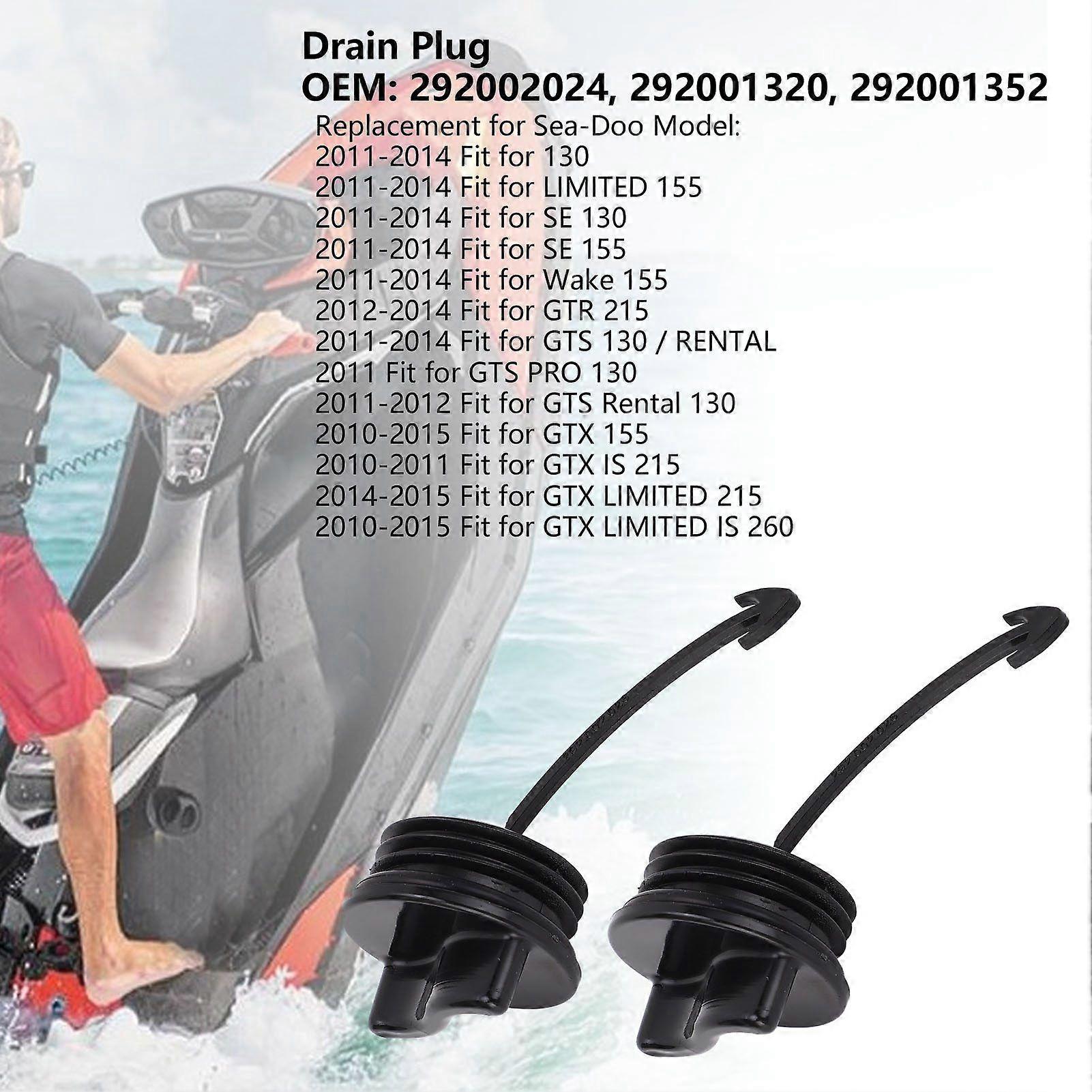 2pcs Drain Plug 292002024 Plastic Drain Plug Replacement for SeaDoo GTR ...