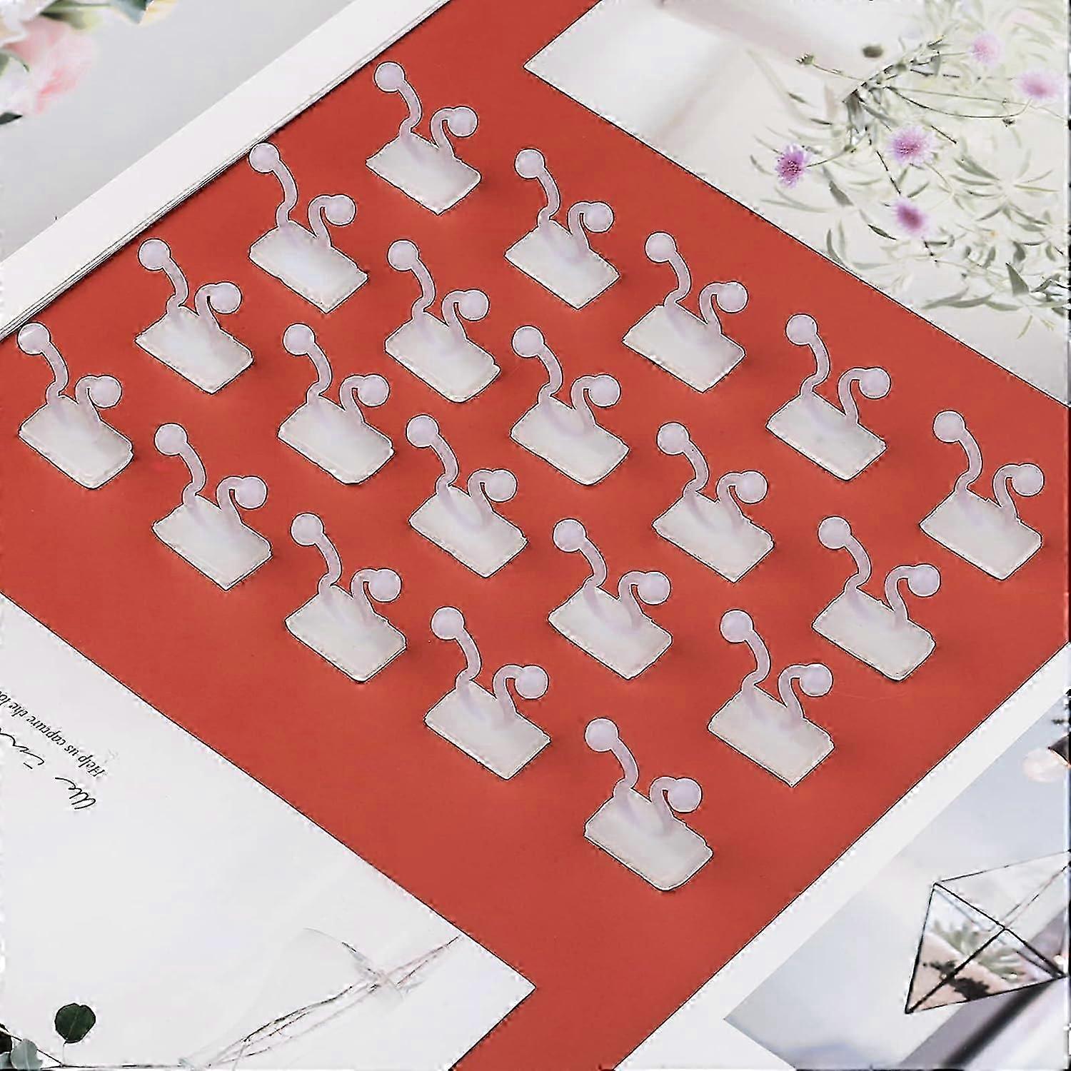 100 Pieces Plant Clips, Plant Climbing Clips, Self-Adhesive Vine Wall ...