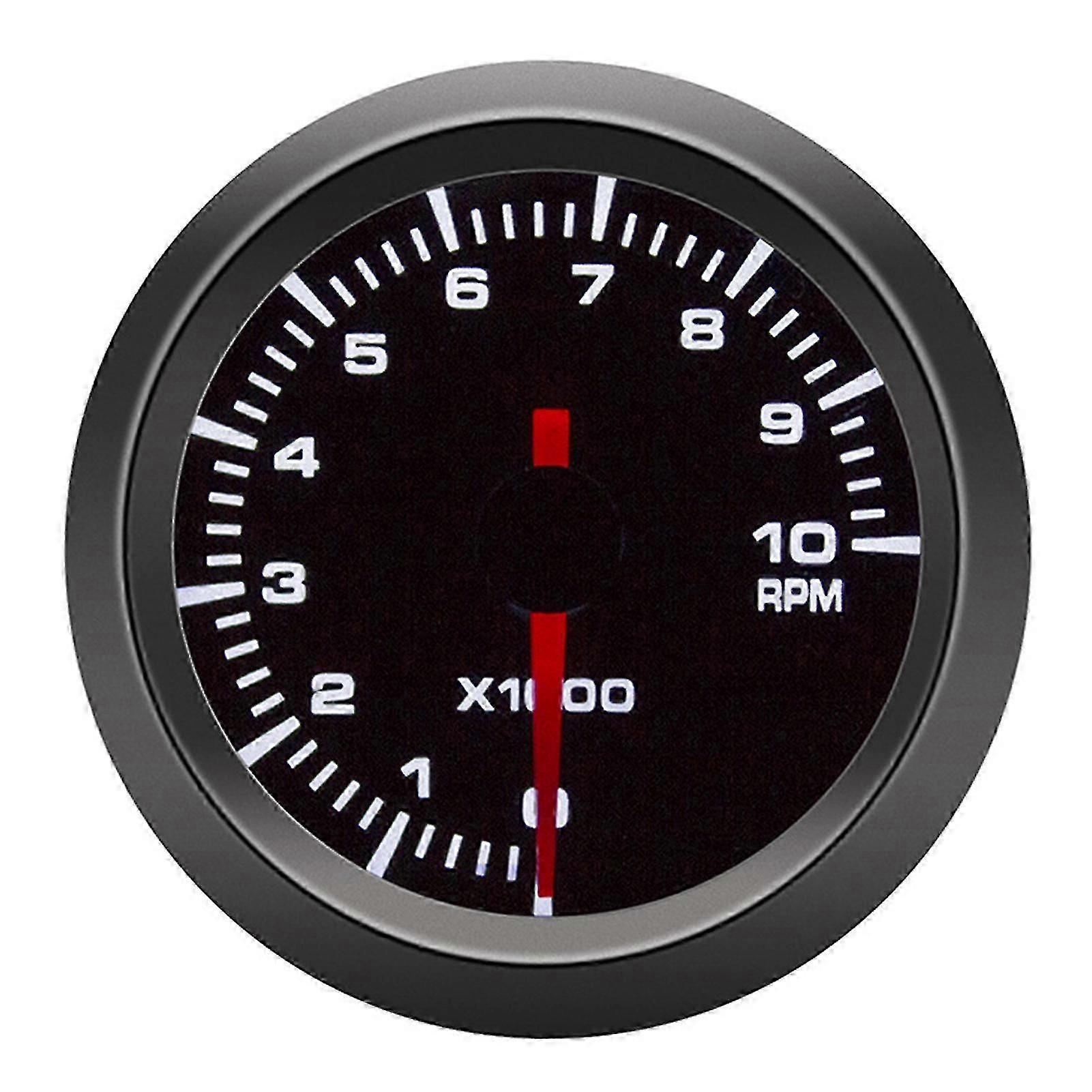 Universal Tachometer Gauge Pointer 010000RPM Tach Meter Lighting Dial ...