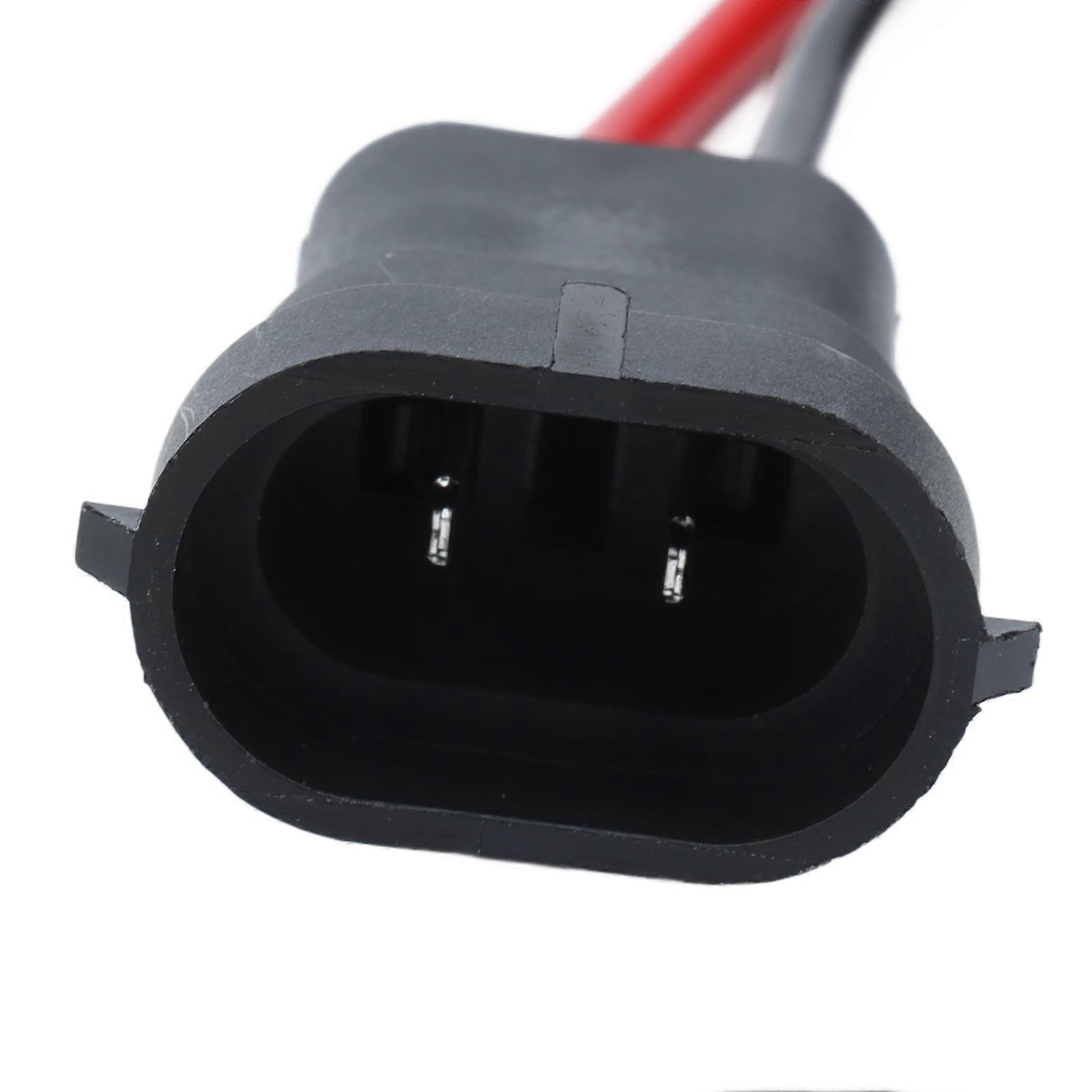 2Pcs Socket Wires Male Adapter Headlight Copper Wiring Harness 12V for ...