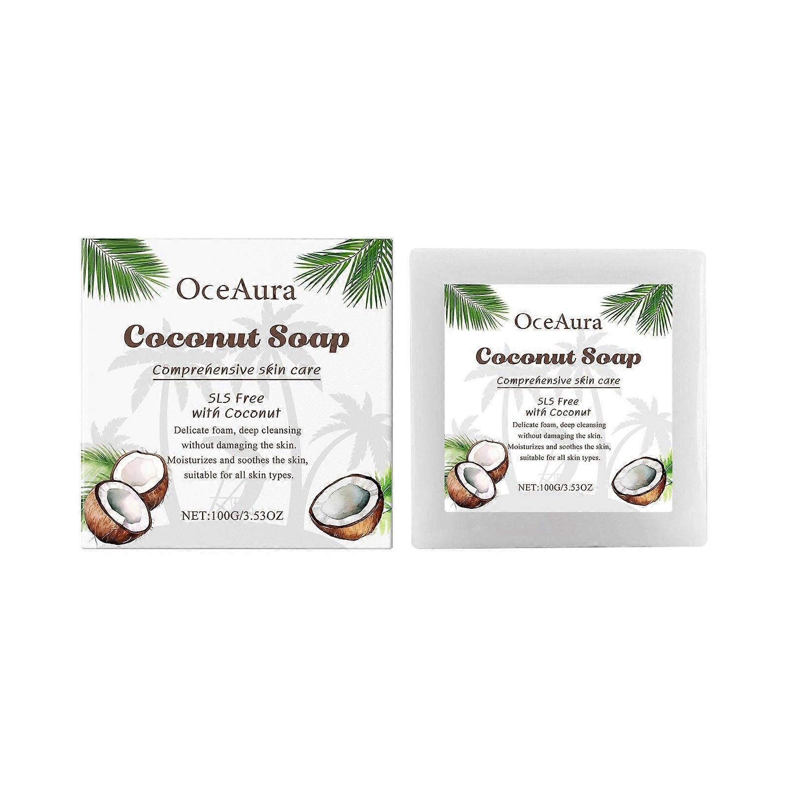 Organic Coconut Oil Soap Bar, 100% Vegan Cold Process Handmade Soap ...