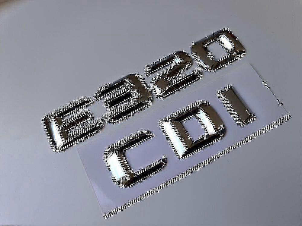 E320 Cdi Silver / Chrome Letter Number Rear Boot Badge Emblem E Class ...