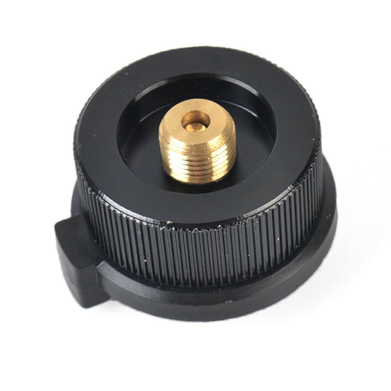 Gas Stove Adapter Converter Portable Gas Canister Adapter Durable Black ...