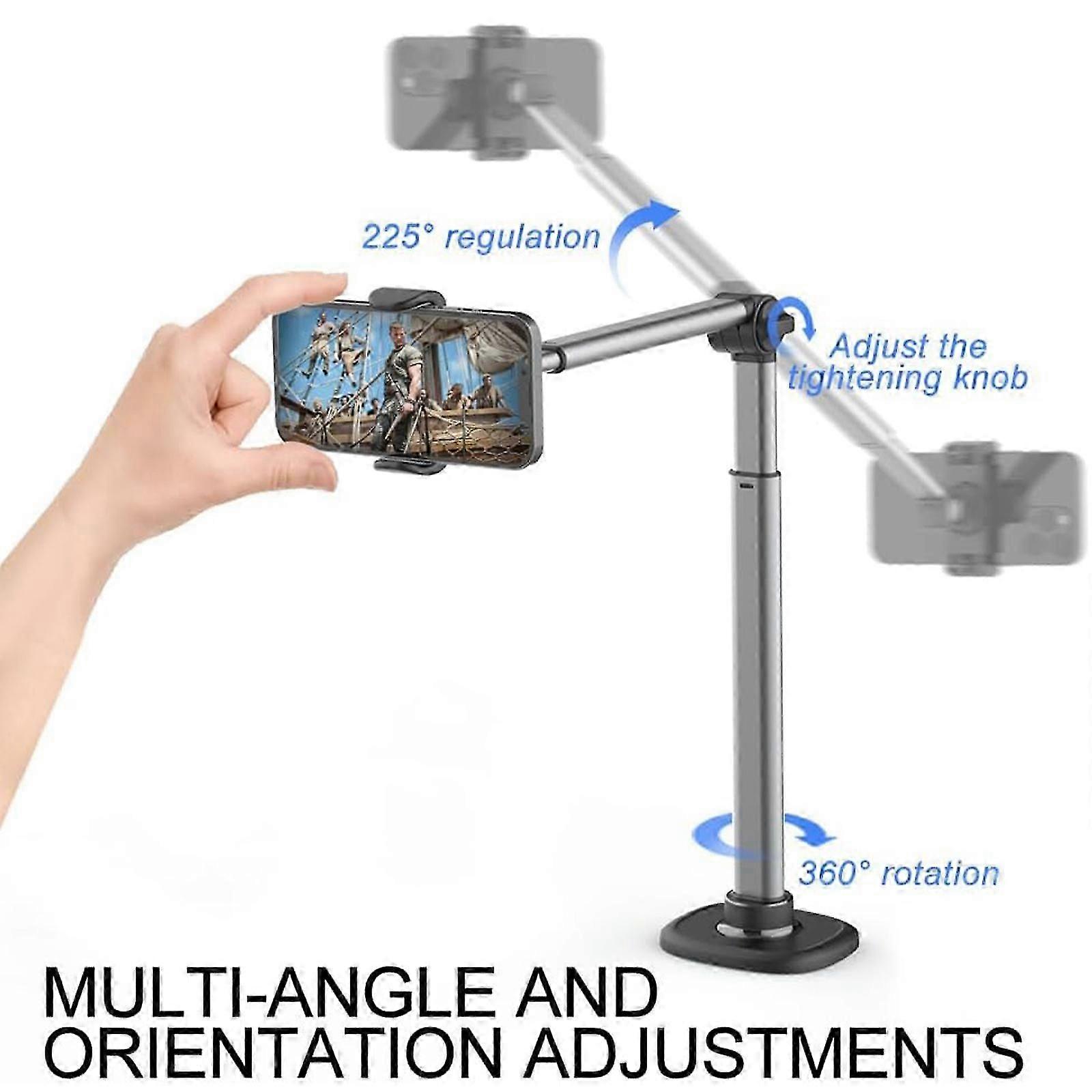 Overhead Phone Mount, Phone Stand, Extendable Arm iPhone Holder Height ...