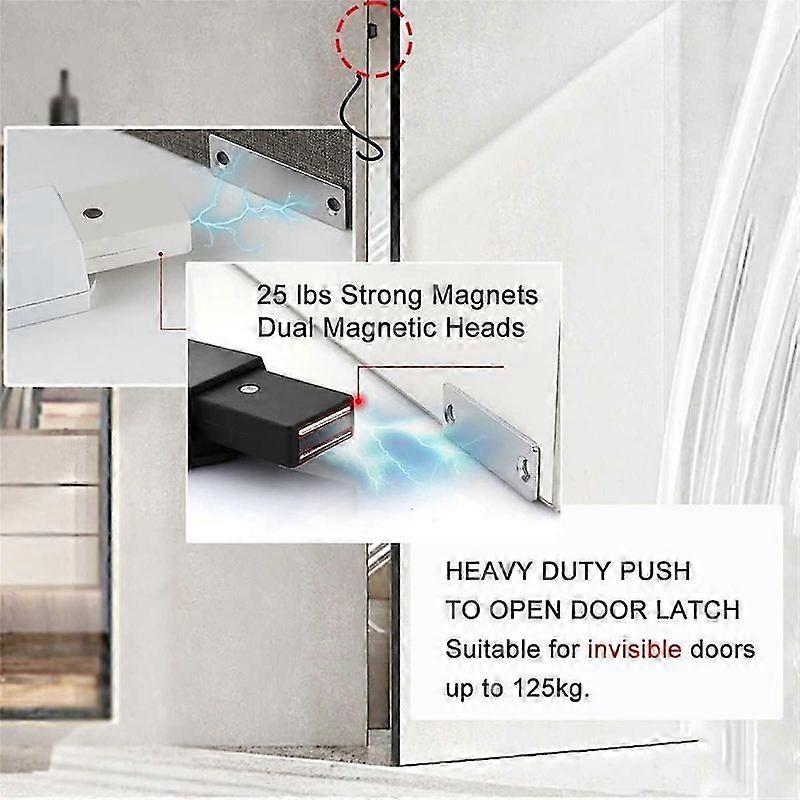 2 Pack Heavy Duty Push Latch & Lock for Hidden Door Touch Latches and ...