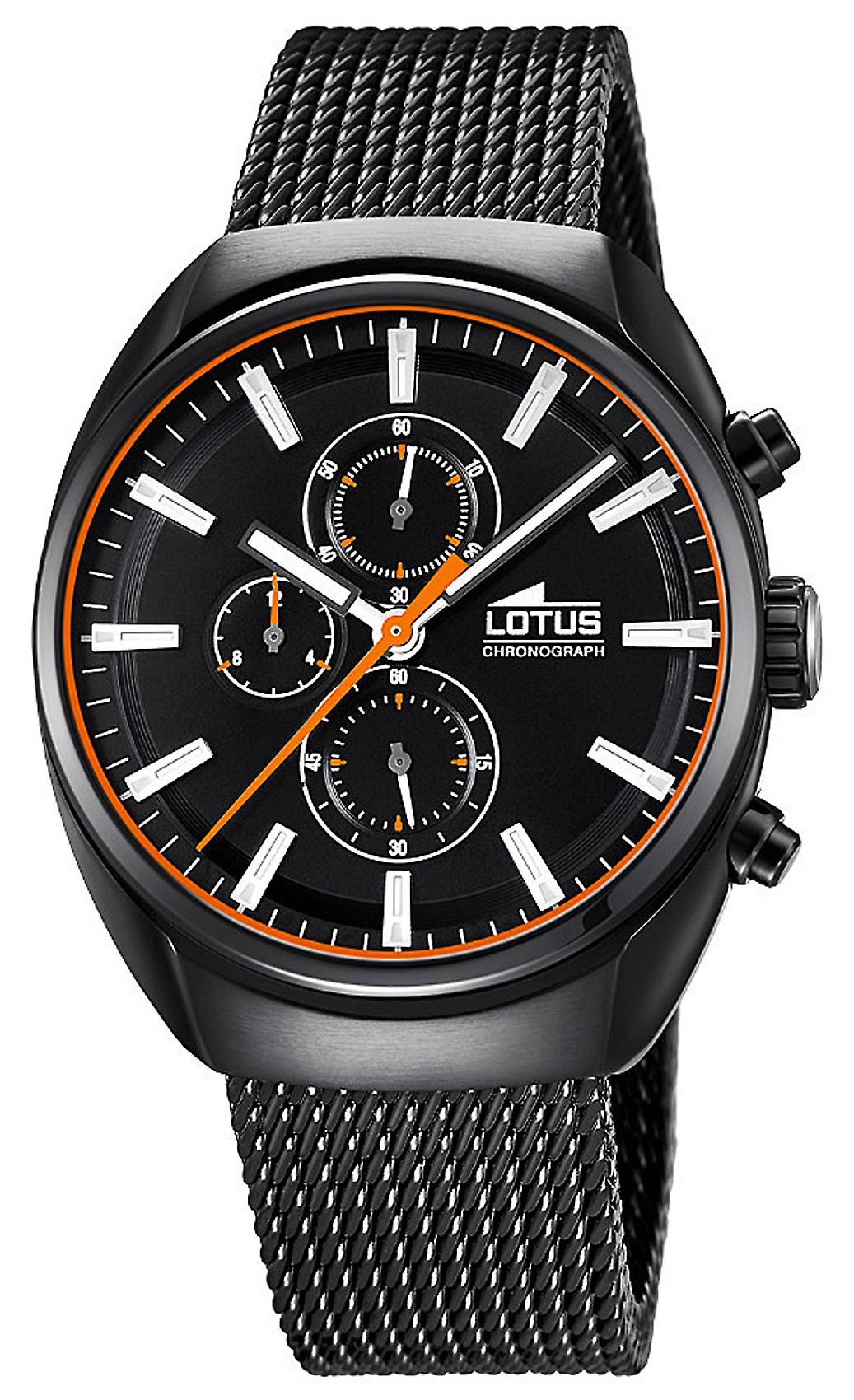 Lotus watches Quartz Analog Man Watch with Stainless Steel Bracelet ...