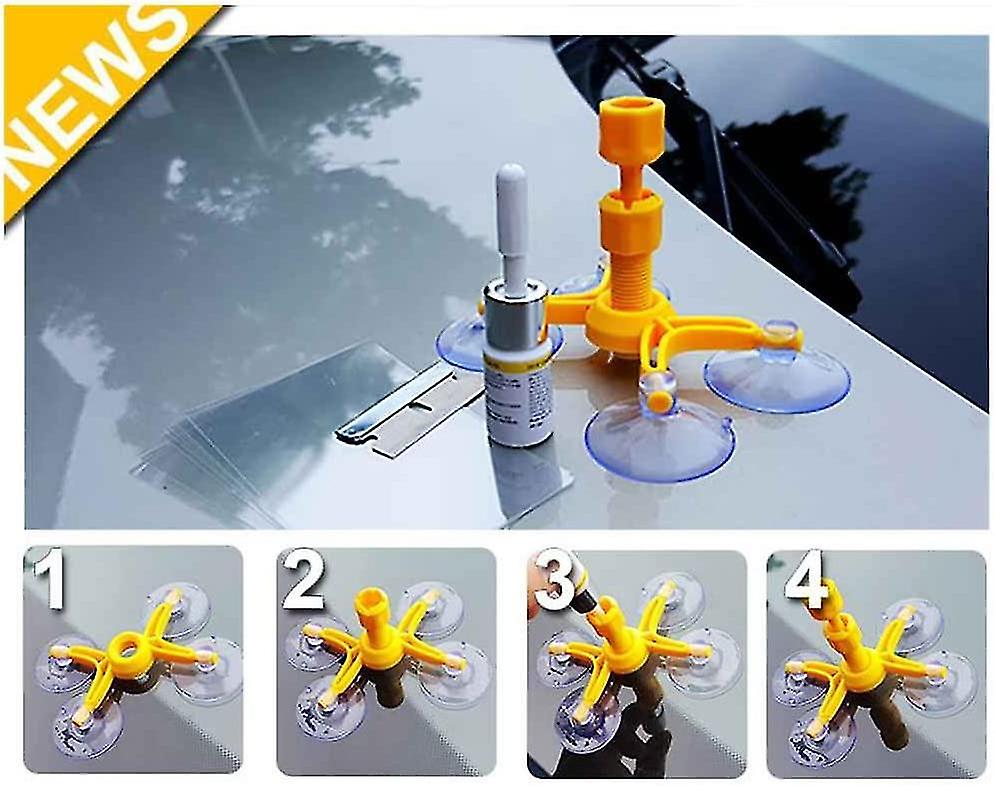 Auto Glass Repair Window Tool Auto Windshield Repair Kit Polishing Kit ...