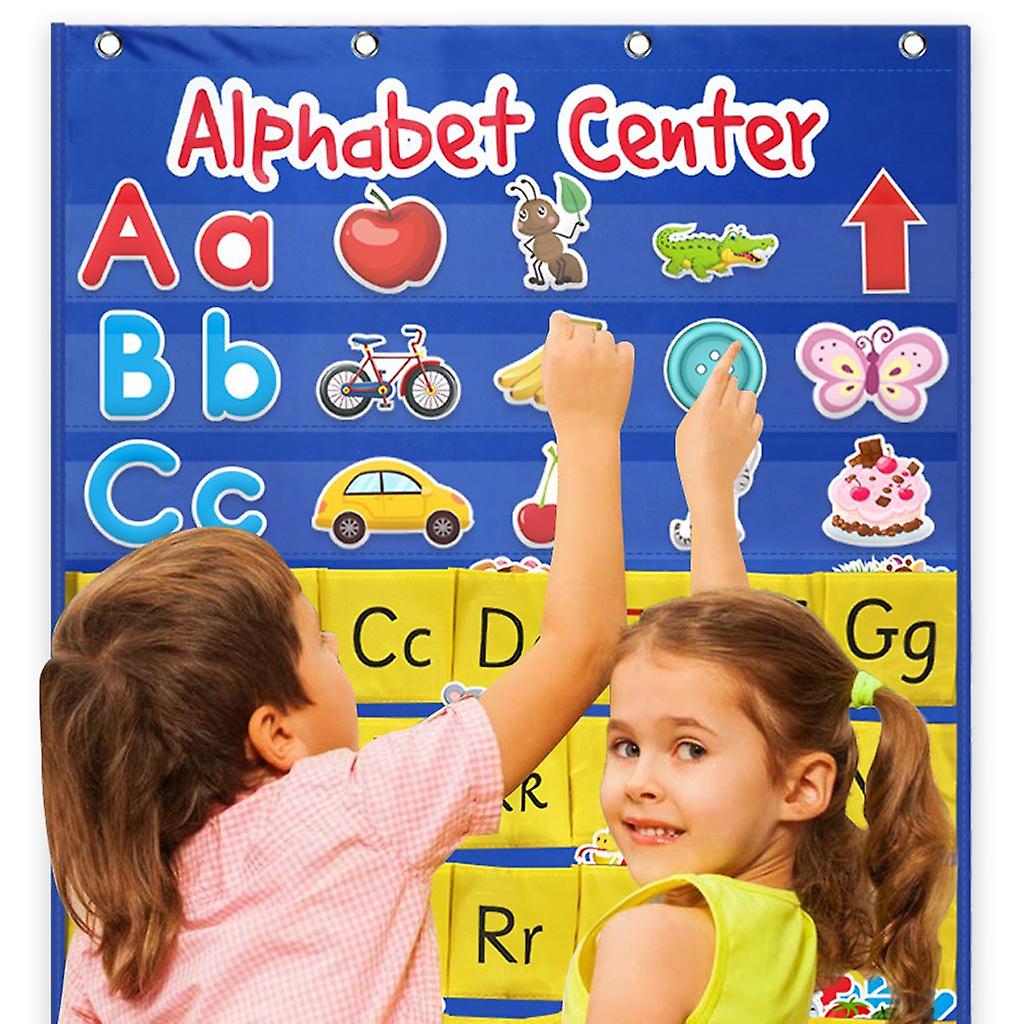 Alphabet Pocket Chart ABC Letter Recognition for Child Learning Home ...