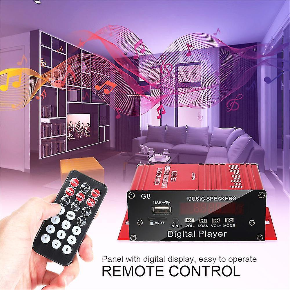 12v 200w 2ch Mini Digital Bluetooth Hifi Audio Power Amplifier Car ...