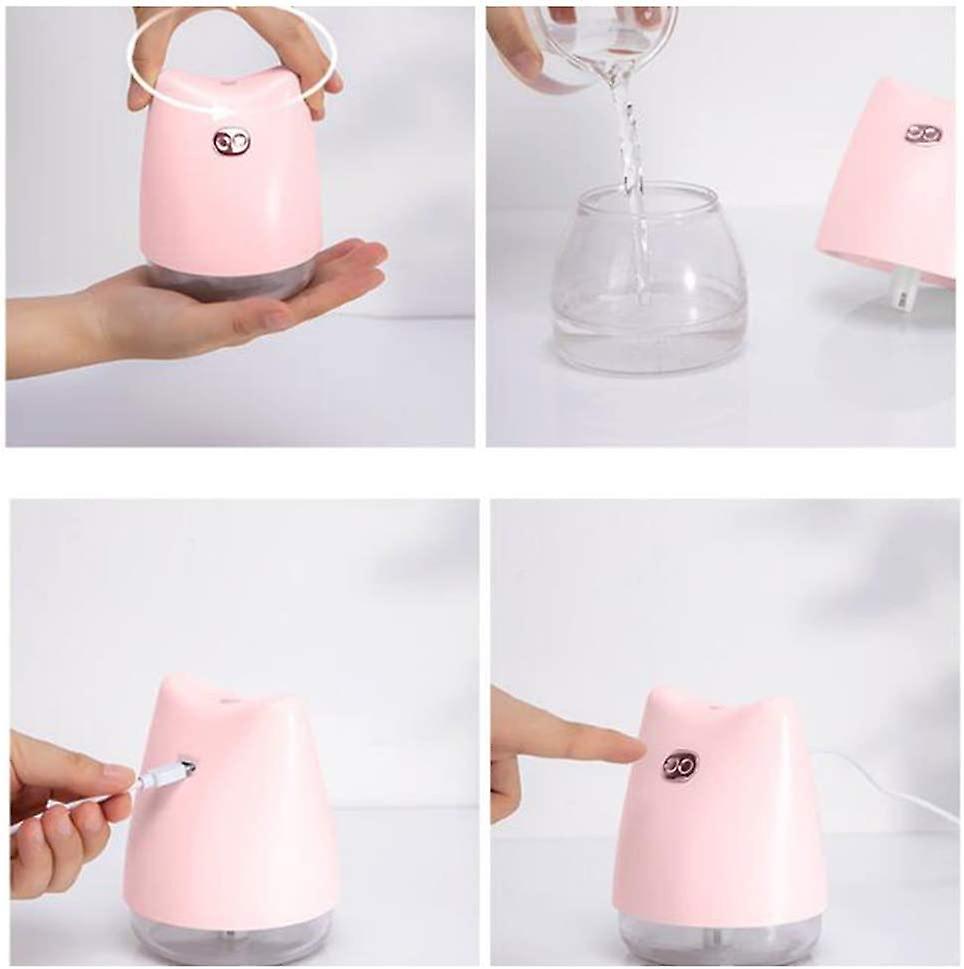 Cute Pig Aroma Humidifier USB Car Humidification Air Purification, Pink ...