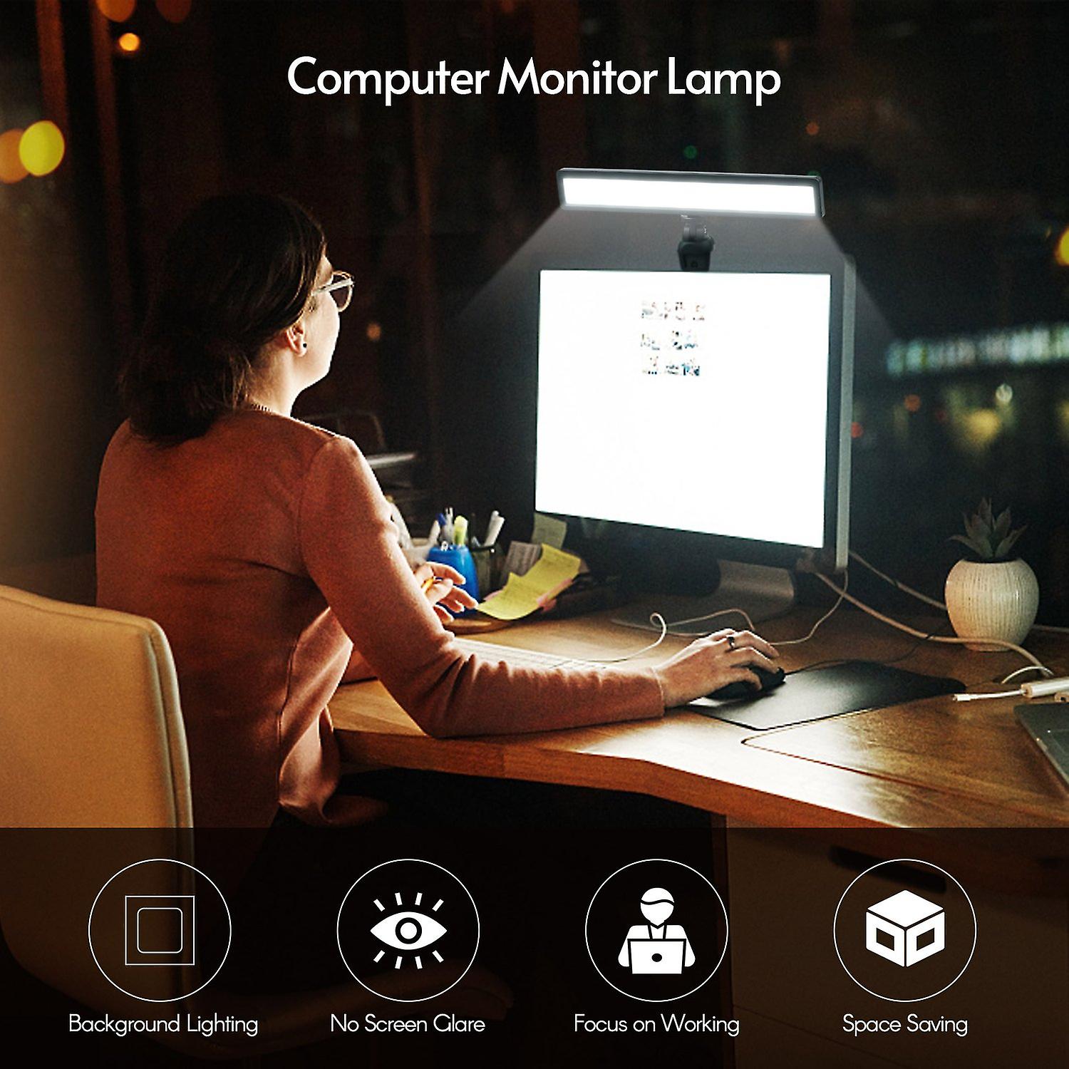 Andoer Computer Laptop Monitor Light Bar Video Conference Lighting ...