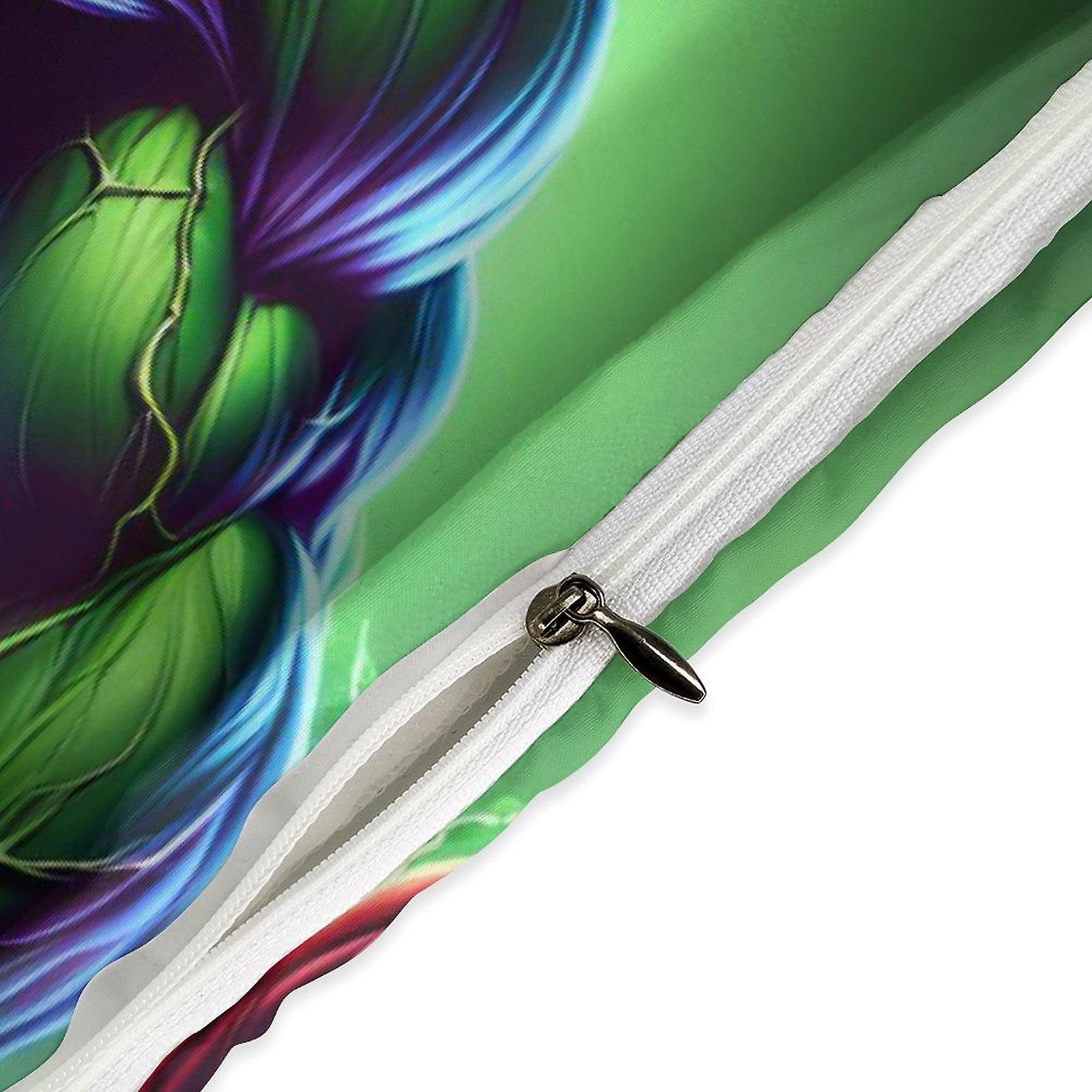 Green Hulk Bedding Sets Cute Bed Cover Anime Cartoon 3D Printed ...
