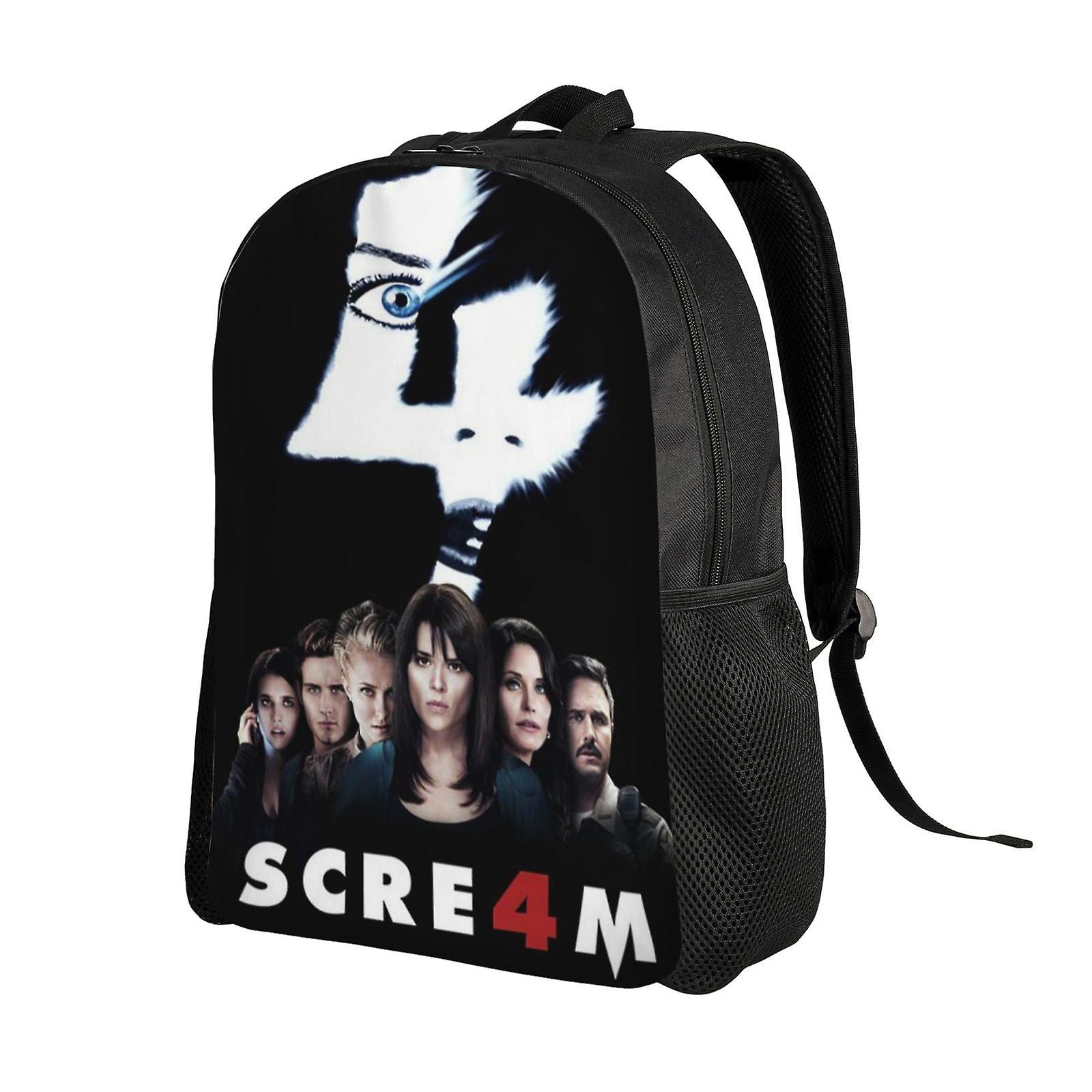 Scream 4 Ghostface Killer Backpack Casual Adjustable Bookbag School Bag ...