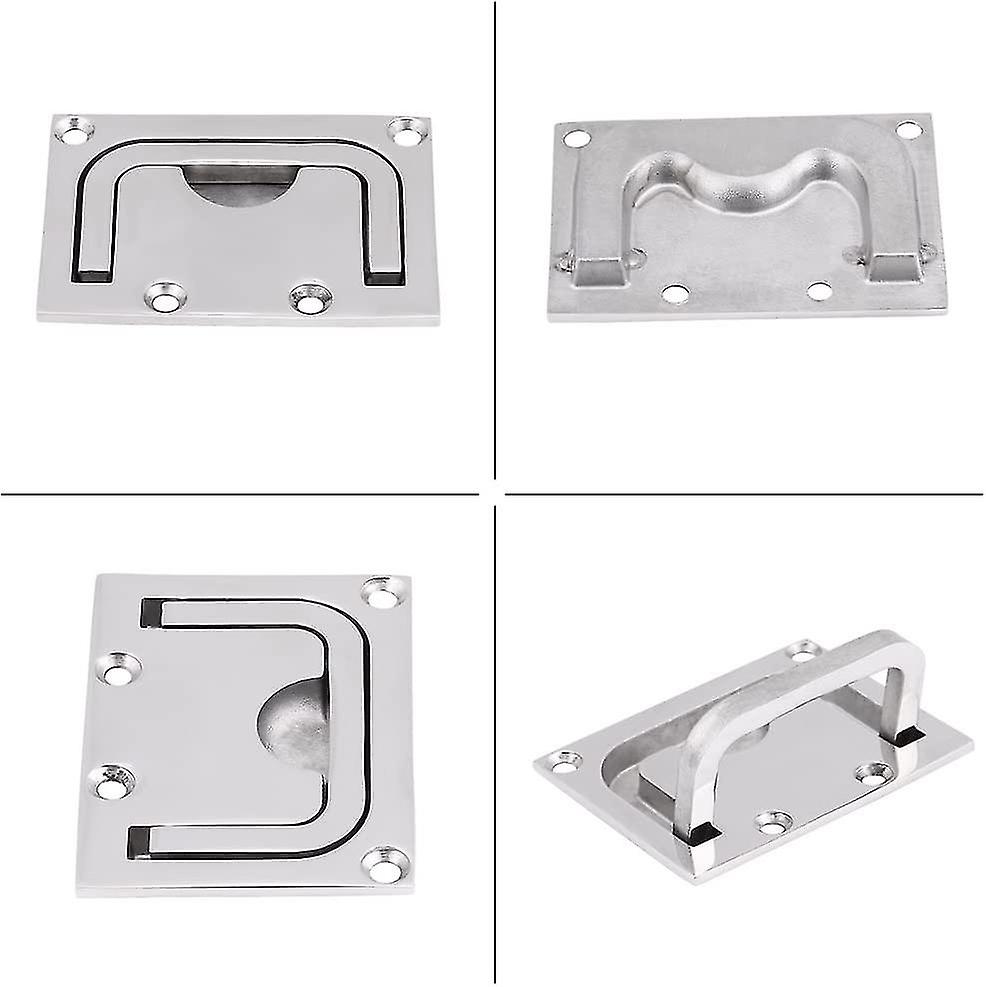 Stainless Steel Marine Recessed Handles Boat Hatch Pulls Cabinet Lift ...
