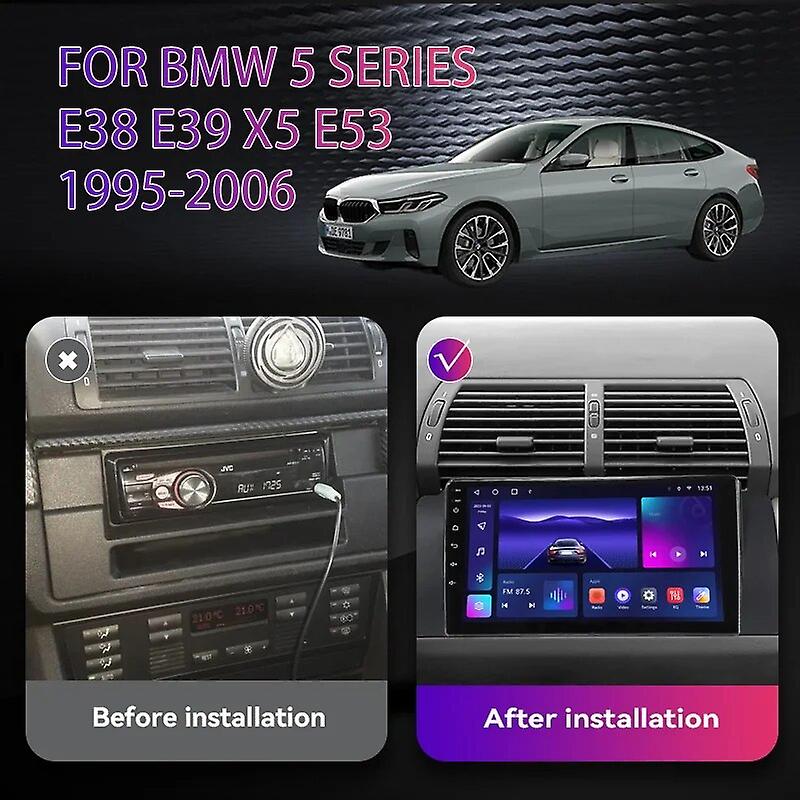 2din Android 12 Car Radio For Bmw 5 Series E38 E39 X5 E53 1995-2006 Multimedia Video Player 4g ...