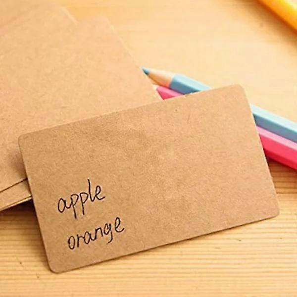 100 pcs / set business cards Notice Note blank word cards WHITE White ...