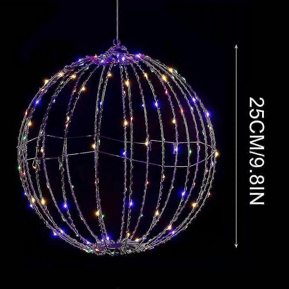 Christmas Led Ball Lights Sphere, Waterproof Lighted Holiday Balls For Outdoor Indoor Party Yard ...