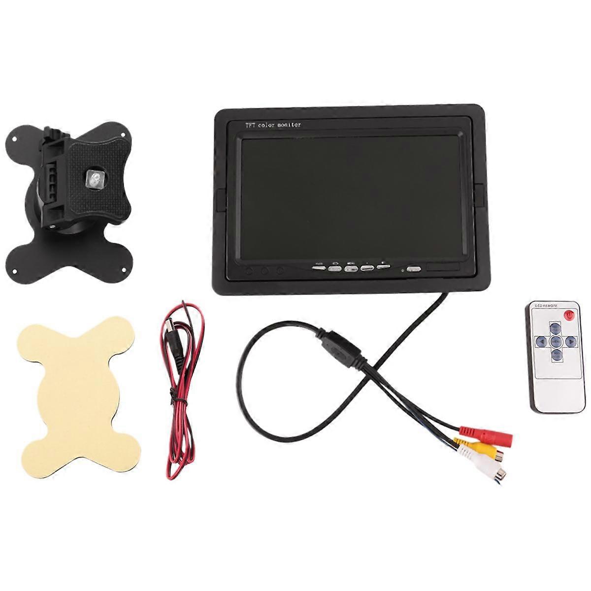 12V-24V 7 inch TFT LCD Color HD Monitor for Car CCTV Reverse Rear View ...