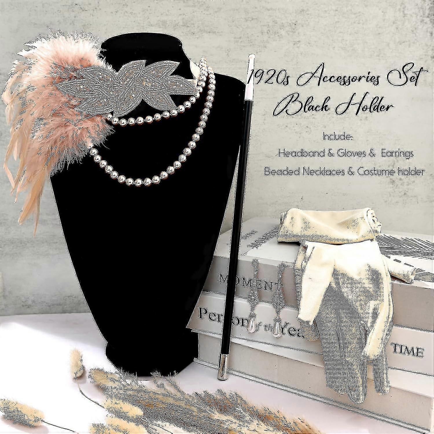 1920s Gatsby Accessories Set,roaring 20s Costume Flapper Headband ...