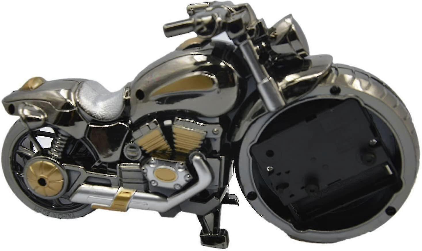 Retro Motorcycle Style School Alarm Clock Table Desk Clock Cool Moto ...