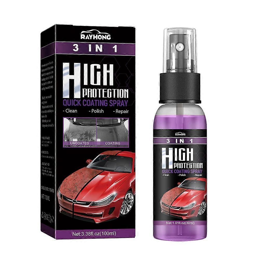 1-5Pcs 3 in 1 High Protection Quick Car Coating Spray,100ml Car Ceramic Coating Spray,High ...
