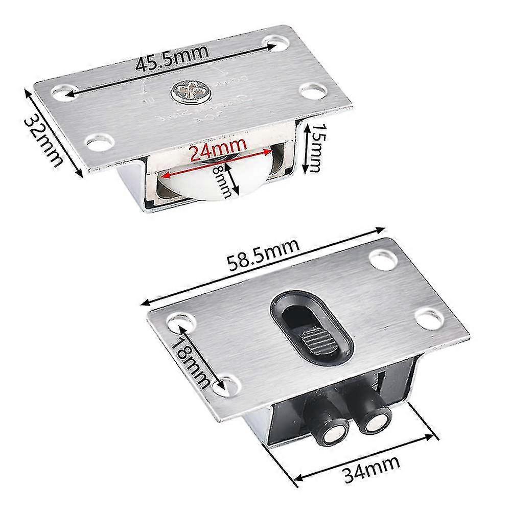 4 Pairs Wardrobe Roller Wheels Sliding Door Roller Wheels Sliding ...