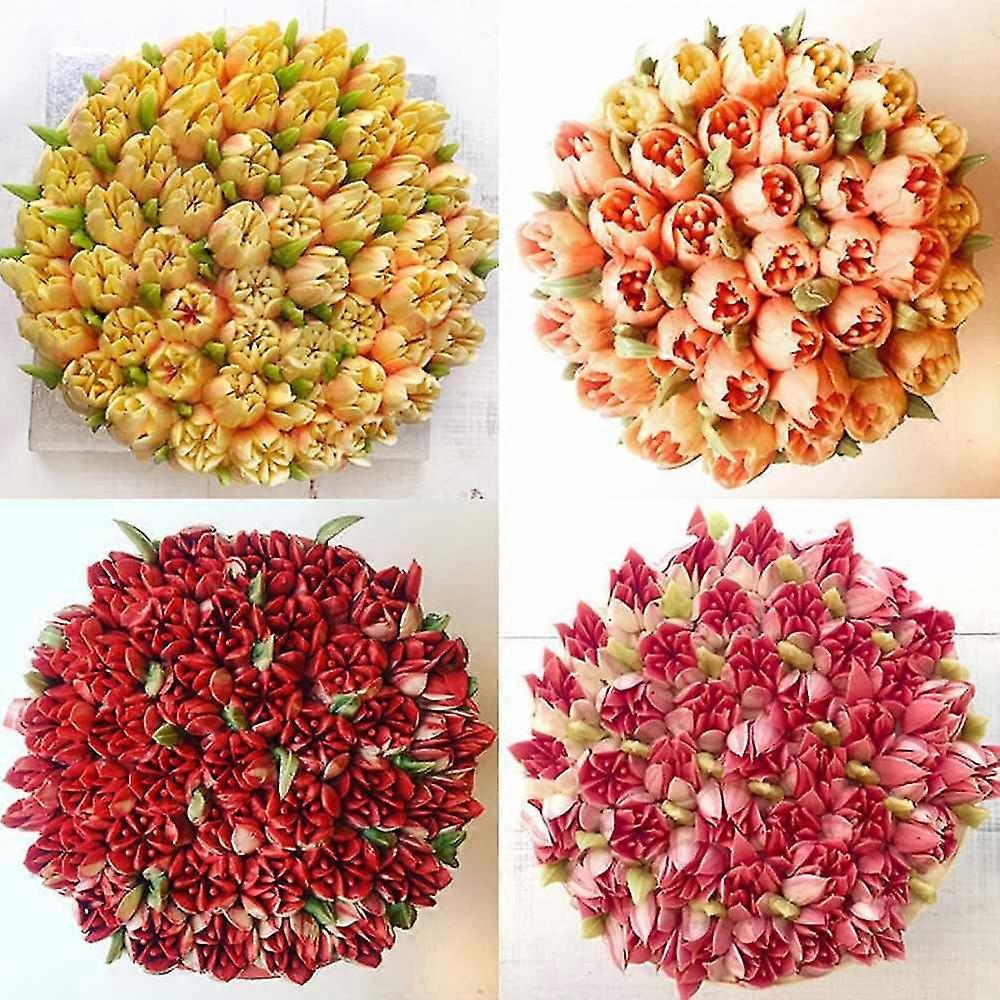 14pc/set Tulip Icing Piping Nozzles Stainless Steel Flower Cream ...