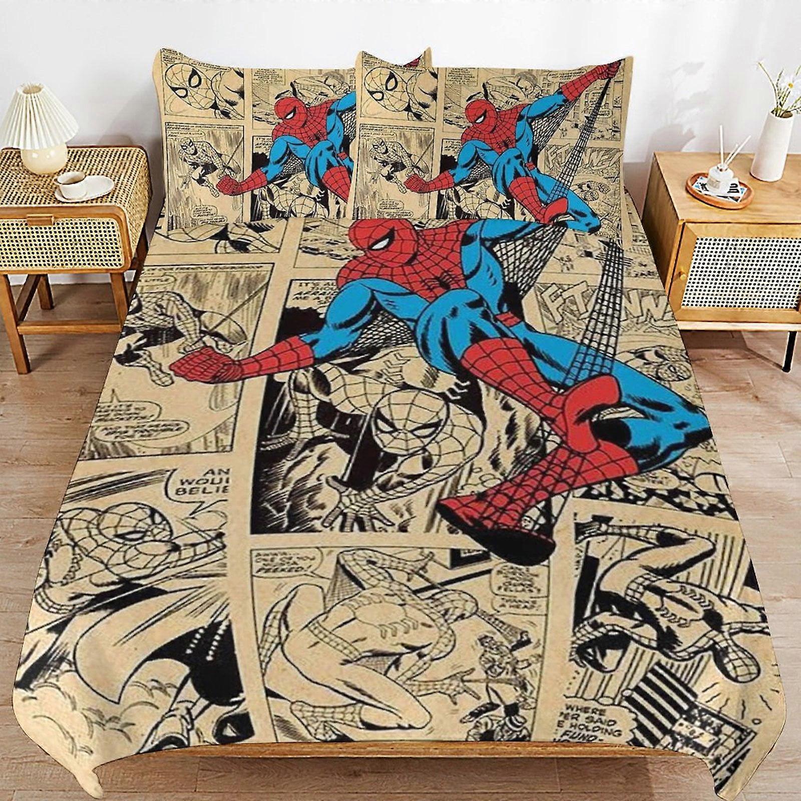 Kt67 Spiderman Bedding Sets for Kids Men Women Twin Size Comforter Set ...