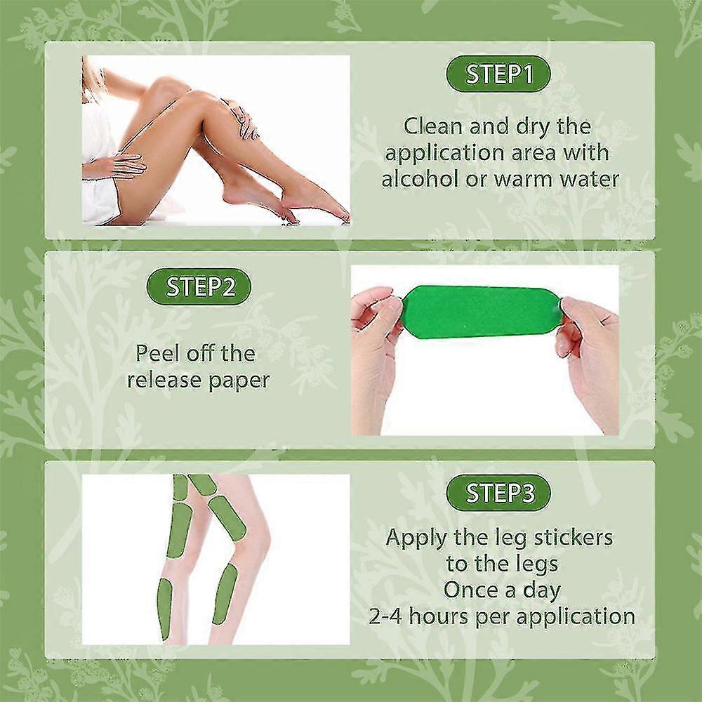 30pcs/box Wormwood Leg Lifting Stickers Thigh Shaping Firming Patch ...