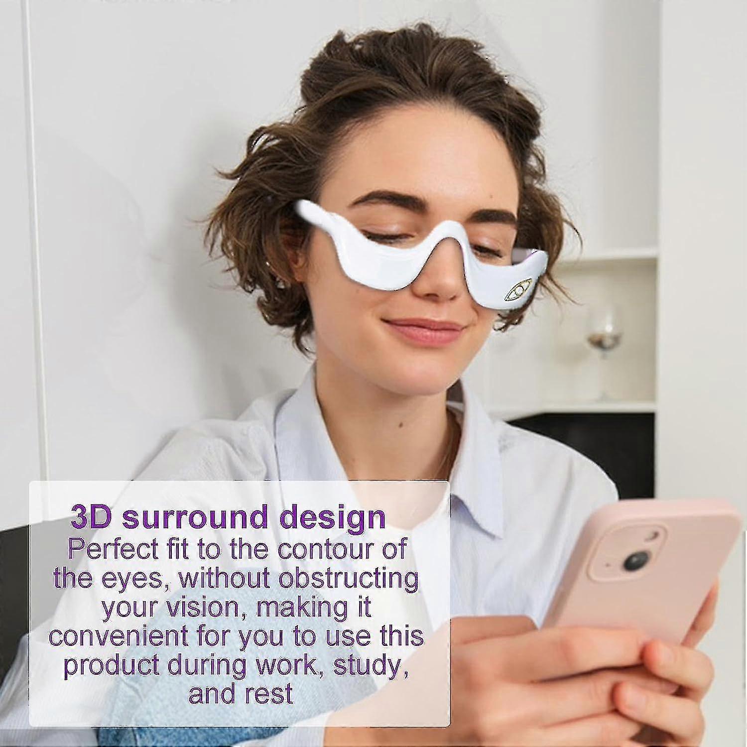 Eye Massager With Heat, Ems Micro Current Pulse Eye Massager Heating ...