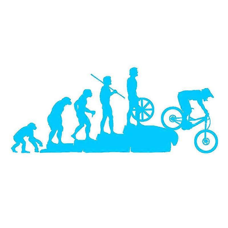 jkw Funny Human Evolution MTB Bike Car Vehicle Reflective Decals ...