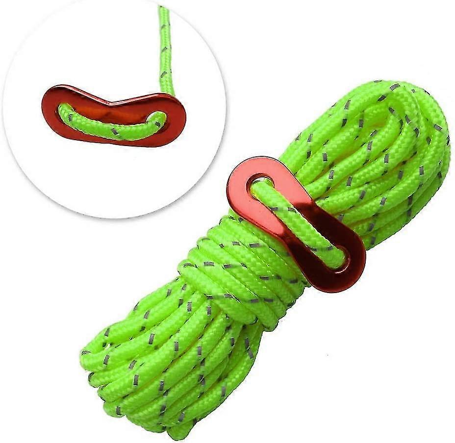 Guy Ropes 6 Pack 4mm Tent Guy Line 13 Feet Reflective Cord Guy Line ...