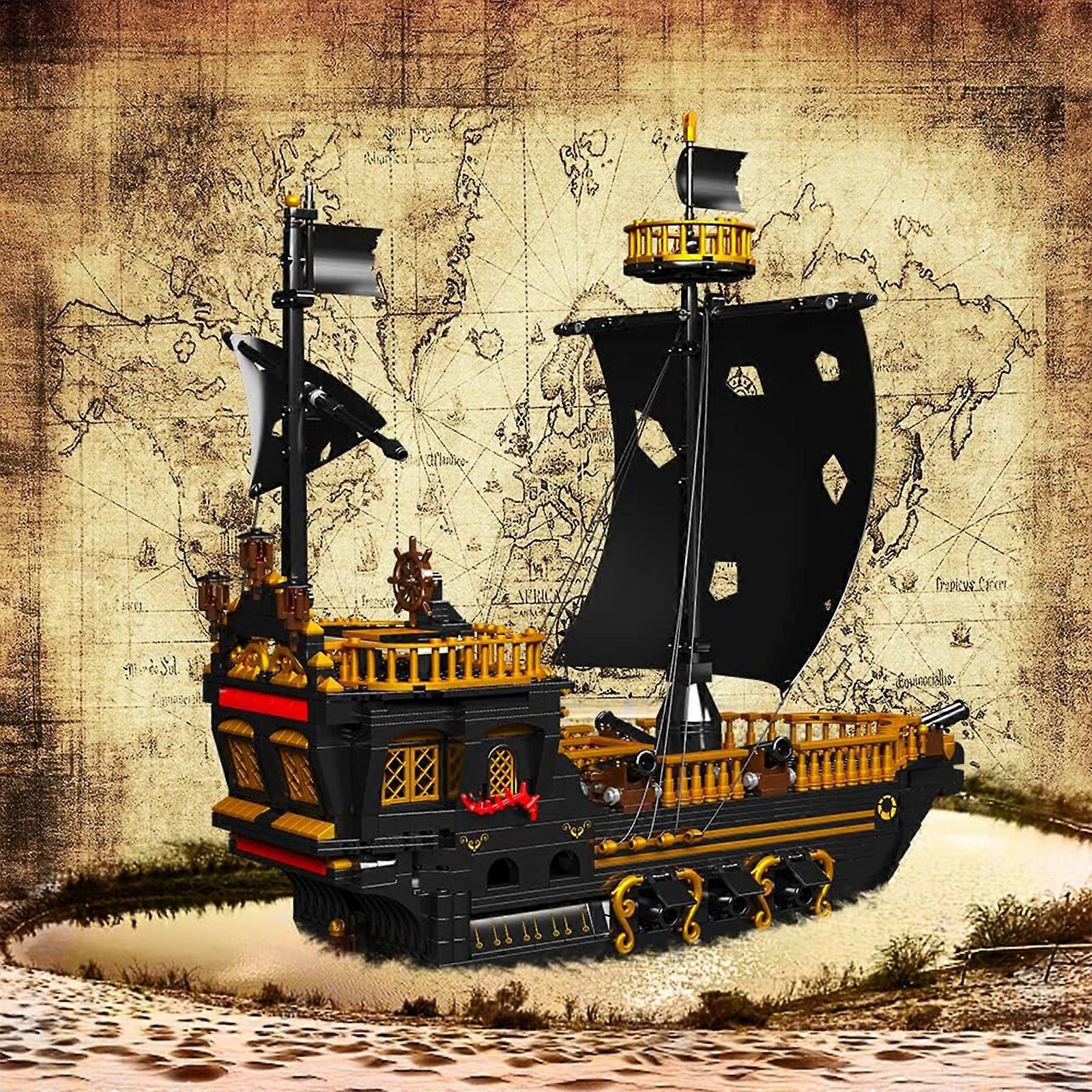 Mould King Gull Pirate Ship Building Set Toy, Ship Model Building ...